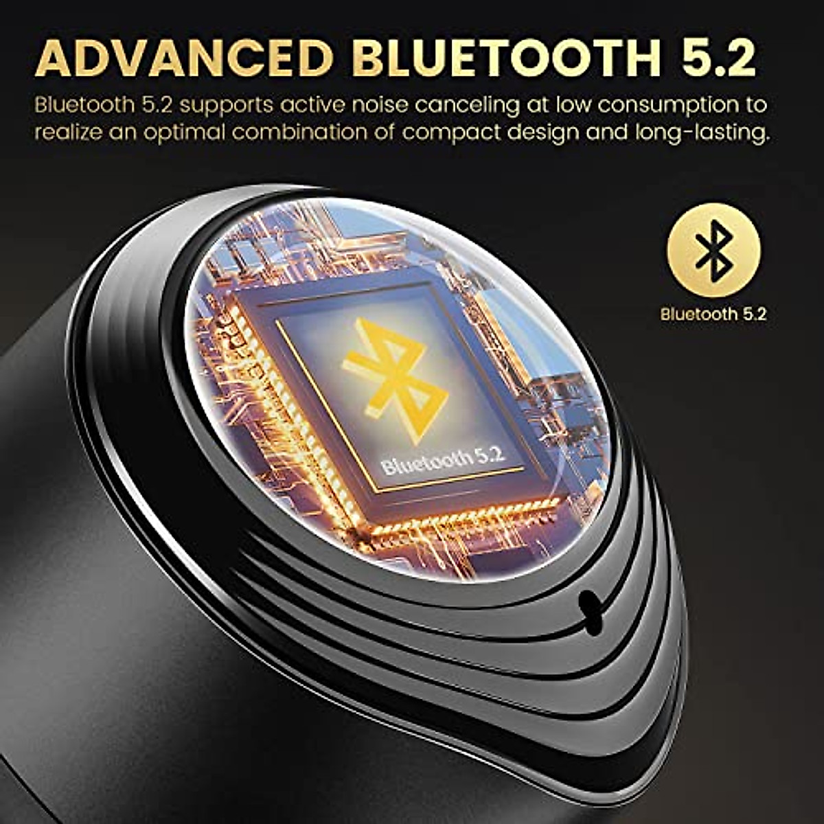 SuperEQ Q2 Pro Hybrid Wireless Active Noise Cancelling Earbuds, Bluetooth 5.2 Earphones with ANC Transparent Mode, 4 Mics Clear Calls, 30H Play Time, Deep Bass & Stereo Sound, IPX5 Waterproof