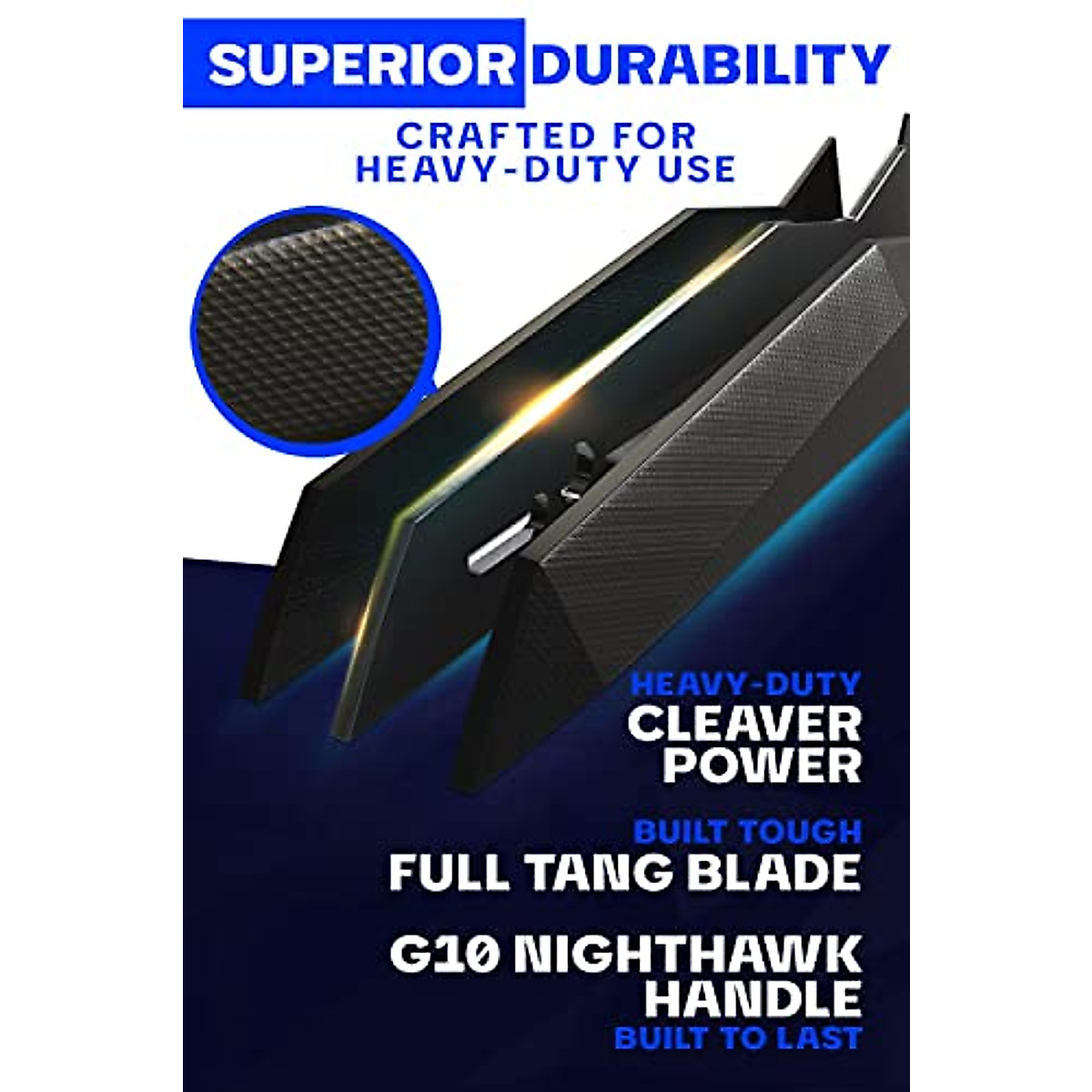 Dalstrong Bull-Nose Butcher Knife - 10 inch - Shadow Black Series - Black Titanium Nitride Coated - High Carbon 7CR17MOV-X Vacuum Treated Steel - Breaking Kitchen Knife - Sheath - NSF Certified