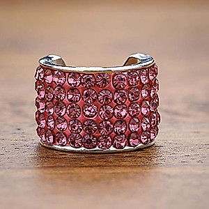 Charmed Crystal Stethoscope Charm - Fuschia