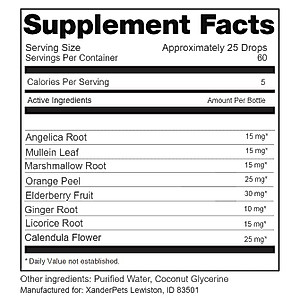 Dog Cough Treatment - Kennel Cough Treatment - Dog Allergy Relief - Itch Relief - Wet & Dry Cough Suppressant - for Dogs & Cats - XanderPets USA 1200 Drops