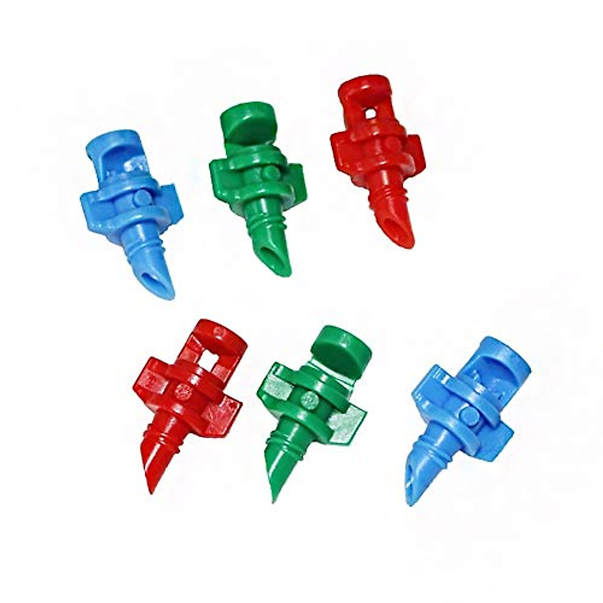 MANHONG Irrigation Dripper 30 Pcs Nozzle Green 180 Degrees/red 360 Degrees. for Cloning Machine Hydroponic Garden Watering Systems Refraction Atomization (Color : 90 Degrees Nozzle)