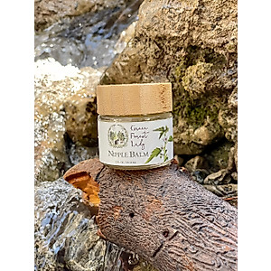 Green Forest Lady Organic Nipple Balm | Breast Feeding Essentials | Lanolin-Free, Gluten-Free | Relieves Soreness, Dryness, Cracking | Nursing Balm | Provides Protective Layer - 2 FL. OZ.