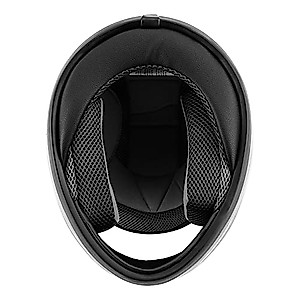 TCT-MOTORPARTS DOT Adult Motocross Helmet Carbon Fiber Flip Up Full Face Motorcycle Street Black Helmet for Women Men (Adult, Small)