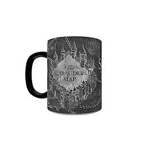 Morphing Mugs Harry Potter - Marauder's Map - Black and White - I Solemnly Swear - Mischief Managed - One 11 oz Color Changing Ceramic Mug – Image Revealed When HOT Liquid Is Added!