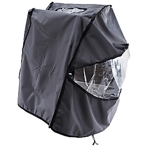 Britax B-Free Stroller Wind and Rain Cover | Easy Install + Air Ventilation + Storage Pouch Included Grey