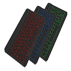 BoxWave Keyboard Compatible with Acer ConceptD 7 Ezel CC715-71-7163 (15.6 in) - SlimKeys Bluetooth Keyboard - with Backlight, Portable Keyboard w/Convenient Back Light - Jet Black