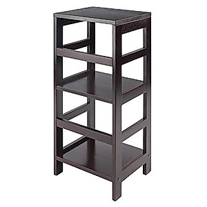 Winsome Leo model name 2 tier Shelving, Tall, Espresso