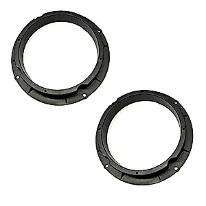 ASC Audio 6.5" 6.75" Car Stereo Door Speaker Install Bracket Mount Plates for Aftermarket Speaker Made for Some Hyundai + Kia - Compatible Listed Below