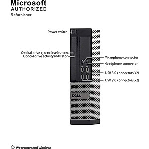 Dell Optiplex 7010 Business Desktop Computer (Intel Quad Core i5 up to 3.6GHz Processor), 8GB DDR3 RAM, 2TB HDD, USB 3.0, DVD, Windows 10 Professional (Renewed)