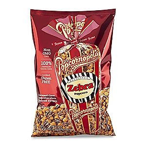 Popcornopolis Popcorn, Zebra, 24 Ounce