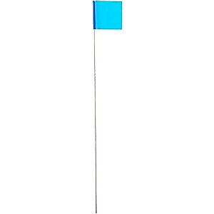 IRWIN Marking Flags, 2.5-Inch x 3.5-Inch x 21-Inch, Blue, 100-Pack (2034206)