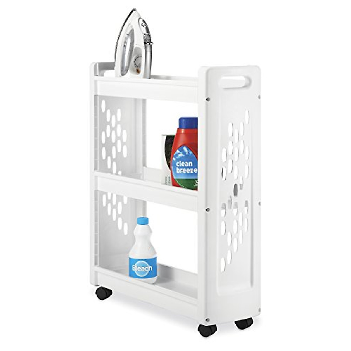 Whitmor 3 Tier Rolling Laundry Cart