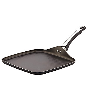 Farberware 21582 Dishwasher Safe High Performance Nonstick Frying Pan with Glass Lid / Nonstick Deep Skillet, 12 Inch, Black