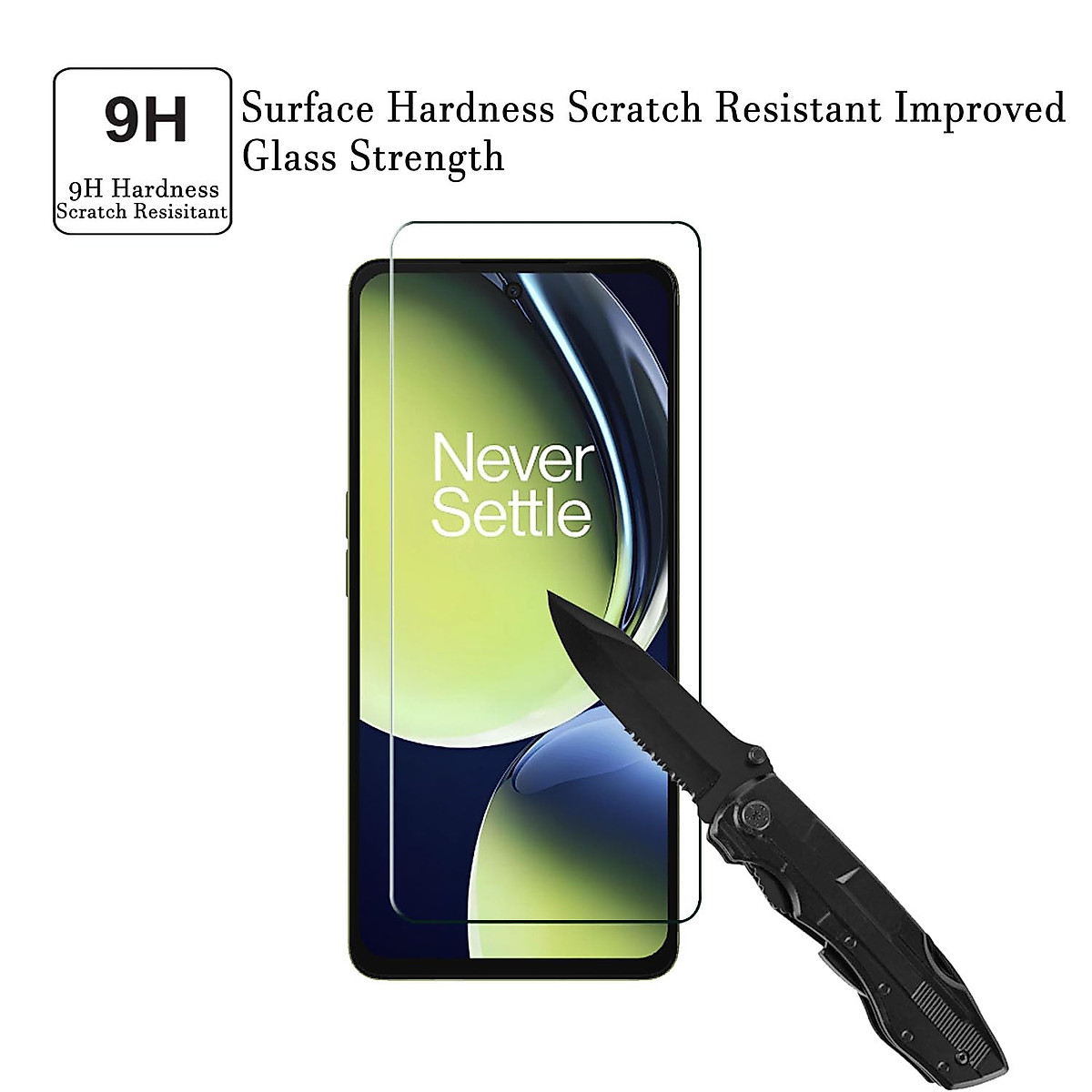 SALMERB OnePlus Nord CE 3 lite Screen Protectors (3 Pack), 9H Tempered Glass Film for OnePlus Nord N30 Anti-Scratch Anti-Fingerprint Glass Screen Protectors Zero Bubbles Ultra-clear 99.99%