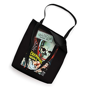 Vintage Horror Movie Poster Art Creepy Goth Skull Tote Bag