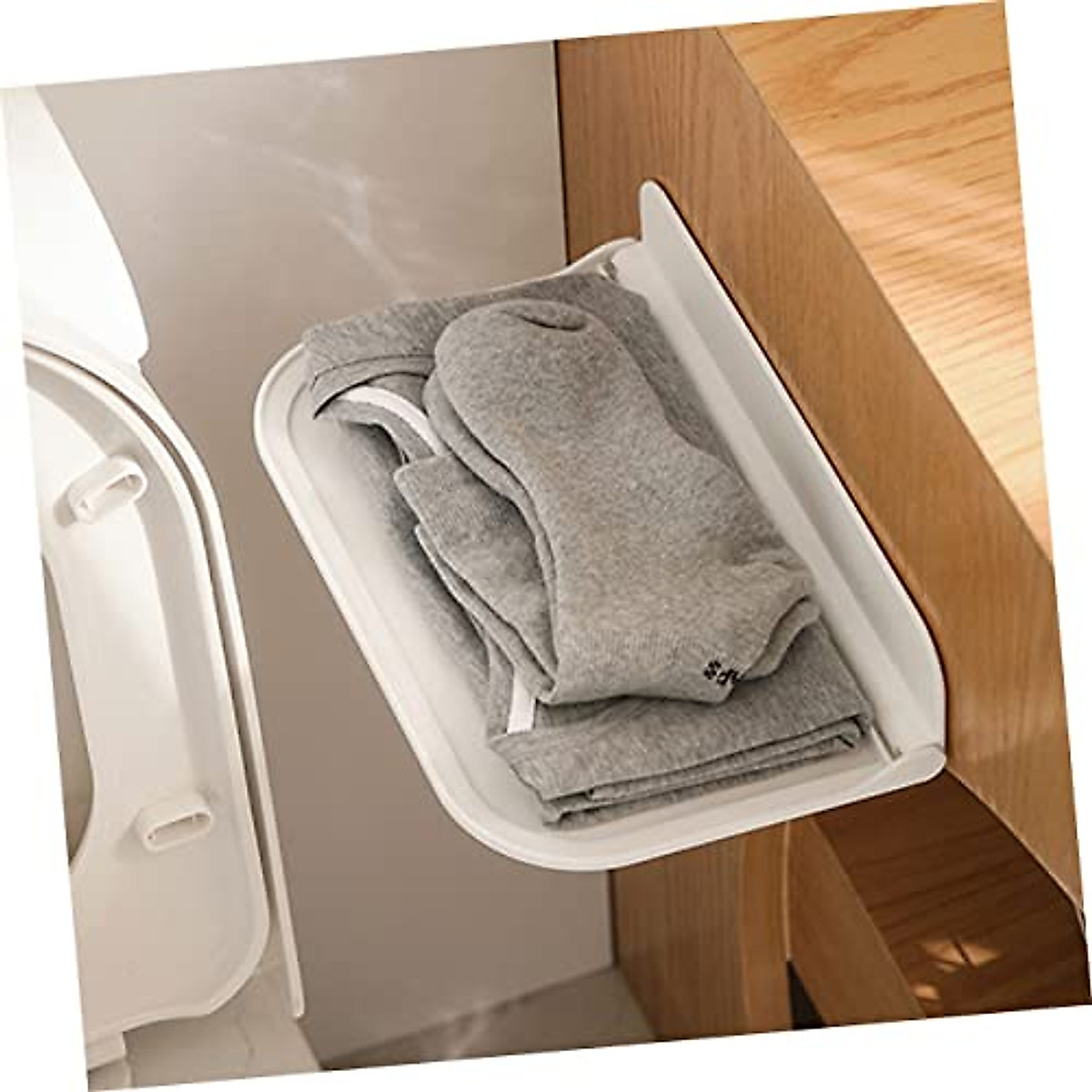 Cabilock Foldable Display Room Rack Board Hand Stick On Towel Decor Free Storage Hanger Book Kitchen Living Organizing Organizer Bedroom Office Shelves Mounted Wall-Mounted Wall Shelving