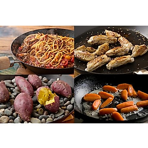 River Light 8130-000230 Thick Frying Pan, Extreme Japan, 9.4 inches (24 cm), Wok