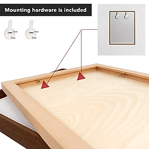 Natural Wood Photo Frames Inspired Tabletop Picture Frame with Mat, Vertical or Horizontal Display (Walnut, 18x24 matted to 16x20)