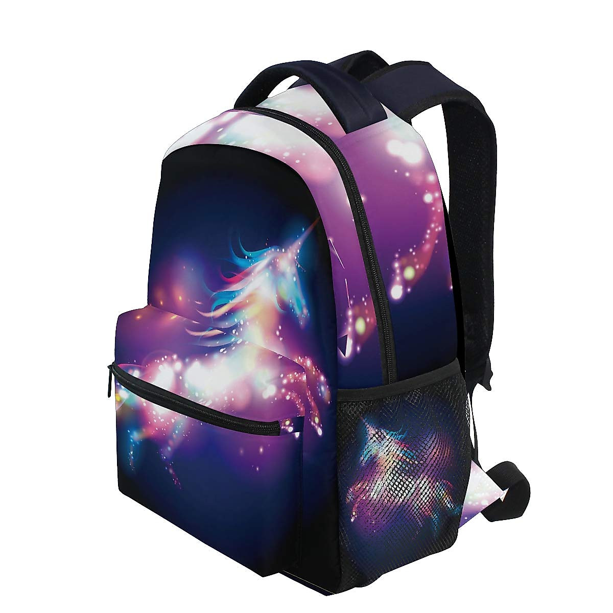 Wamika Galaxy Dab Unicorn Rainbow Stars Nebula Kids Backpack School Bookbag Bag