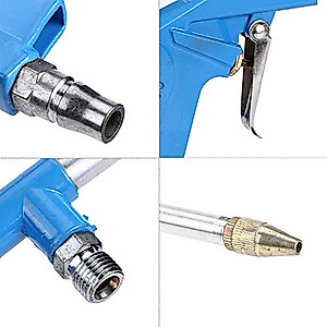 Acouto Pneumatic Cleaning Tool Car Engine Dust Cleaner Tools Auto Water Cleaning Nozzle Hose Wash Spray Universal 1/4'' Inlet