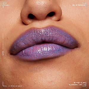 NYX PROFESSIONAL MAKEUP Butter Gloss, Non-Sticky Lip Gloss - Blueberry Tart (Periwinkle Blue)