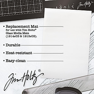 Tim Holtz Replacement Non-Stick Glass Media Mat, White