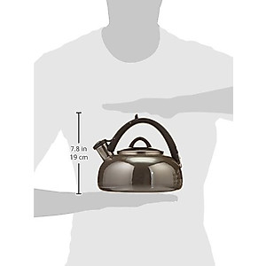 Cuisinart CTK-EOS2GG Peak 2-Quart Teakettle, Make 2-Quarts of Boiling Water in this Classic Tea Kettle, Whistle Sound to Signal Water is Ready, Gray