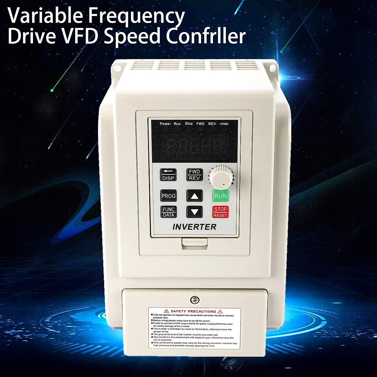 AC220V 8A 1.5KW Variable Frequency Drive Converter Speed Controller Converter