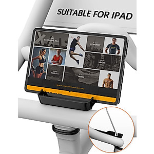 Phone Holder for Peloton Bike And Accessories, Built-in Anti-Slip Silicone mat Mount Tray, Peloton Phone Holder for iPhone, iPad - Easy Installation