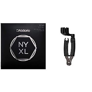 D'Addario NYXL1260 Electric Guitar Strings, Extra Heavy, 12-60 and Pro-Winder String Cutter Bundle