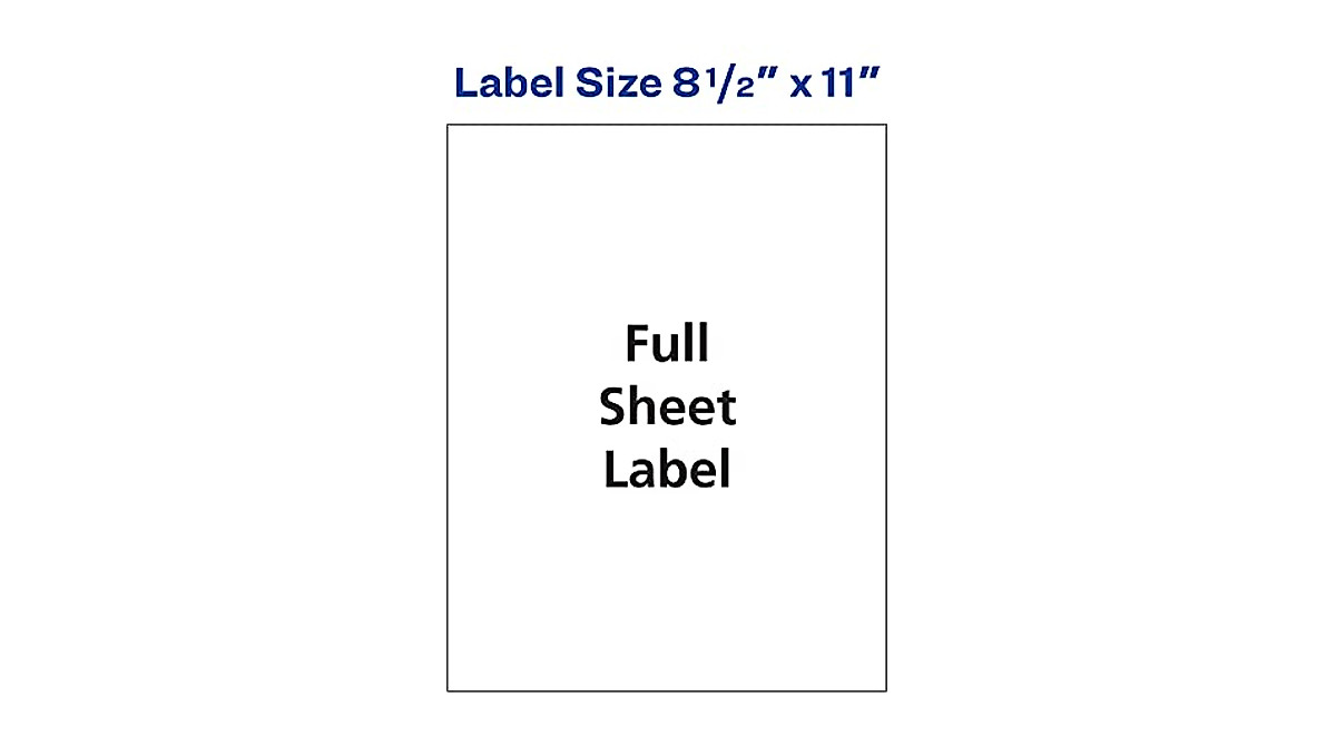 Avery Printable Shipping Labels for Copiers - 100 Blank 8.5x11