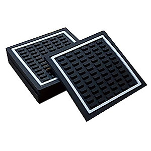 Highball & Chaser Bar Mat Coasters | 6 Piece Coaster Set | Square Absorbent Coasters for Drinks | Stylish Design Great for Home Decor or Bars