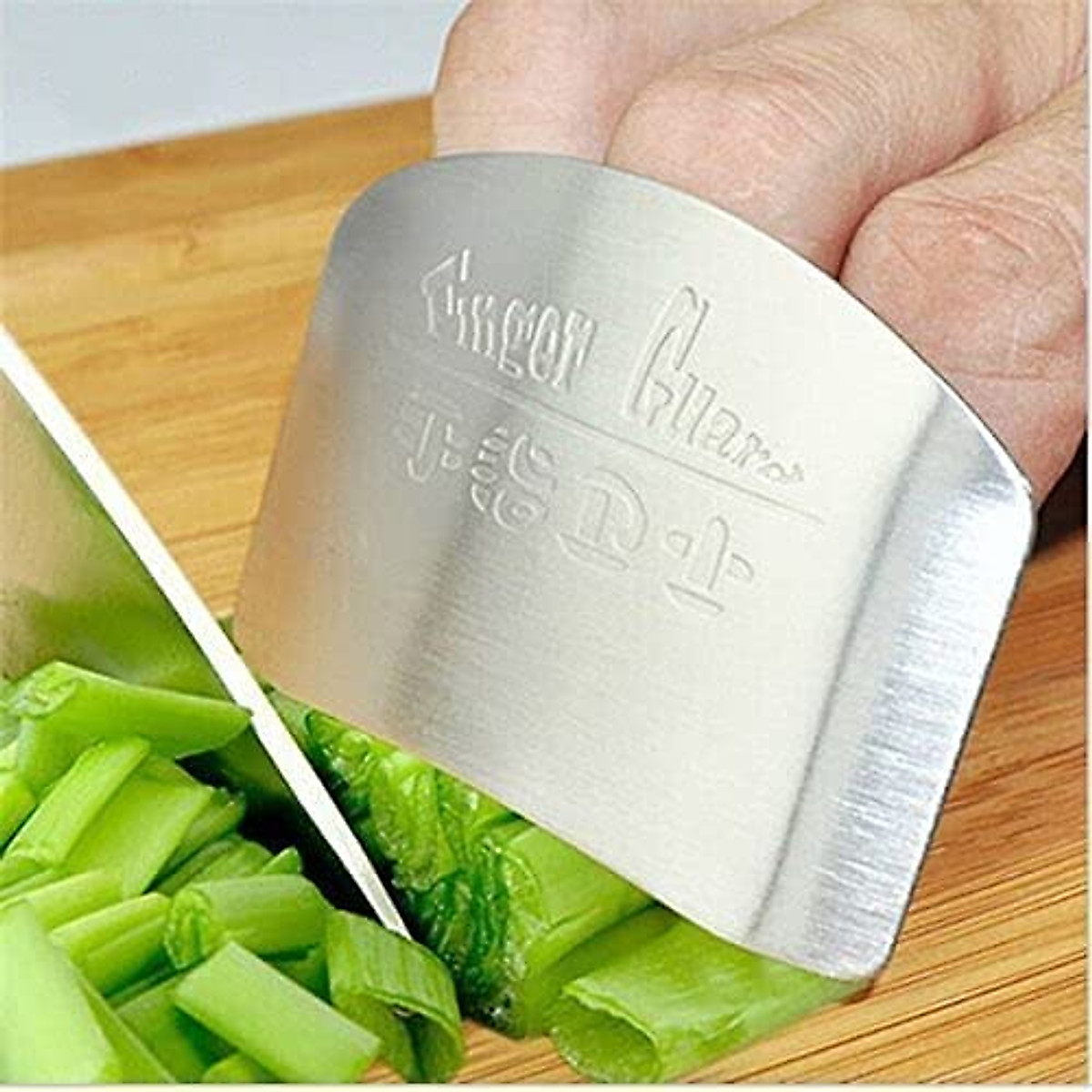 wefaner Stainless Steel Finger Guards for Cutting, Hand Protector Finger Protector , Avoid Injury When Cutting Vegetables, Meat, Slicing and Dicing Safe Chopping Tools