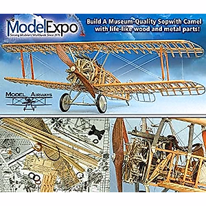 Model Airways SOPWITH Camel WW1 Historically Accurate Plane Wood & Metal Model KIT 1:16 Scale