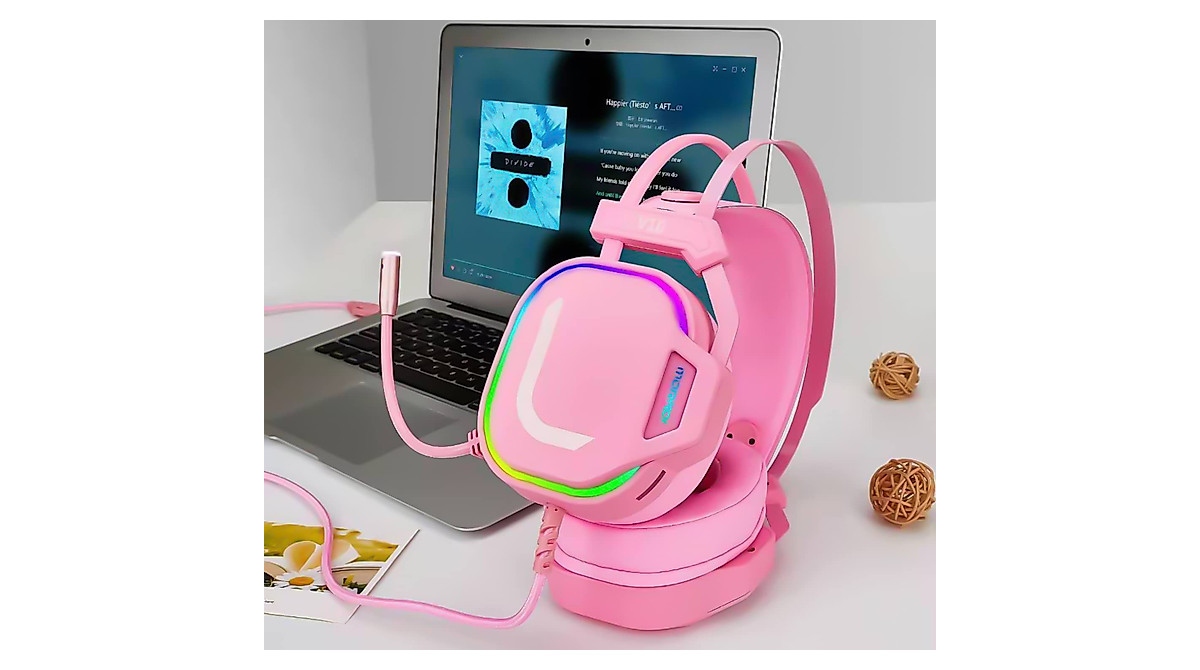 Moddi PC Gaming Headphones, 7.1 Stereo Surround Sound Headset with ...