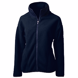 Cutter & Buck Cascade Eco Womens Sherpa Fleece Jacket, Navy Blue, X-Large