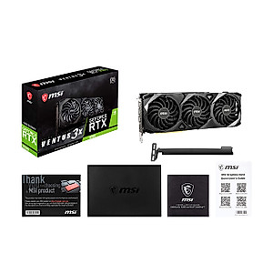 MSI Gaming GeForce RTX 3080 10GB GDRR6X 320-Bit HDMI/DP Nvlink Torx Fan 3 Ampere Architecture OC Graphics Card (RTX 3080 VENTUS 3X 10G OC)