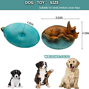 Cooway Dog Chew Toy, Carrot Dog Squeaky Toys for Aggressive Chewers & Latex Dinosaur Dog Toys, Natural Rubber Milk-Flavored Dog Teeth-Cleaning Toy for Puppy small Medium Large Dogs (Orange)