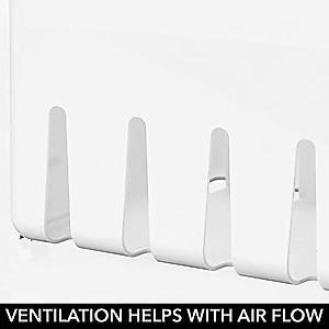 mDesign Stackable Shoe Storage Organizer for Organizing Men's and Women's Shoes Inside Closet - Holds Booties, Pumps, Sandals, Wedges, Flats, Heels - Each Holds 2 Pairs - 6 Pack - White