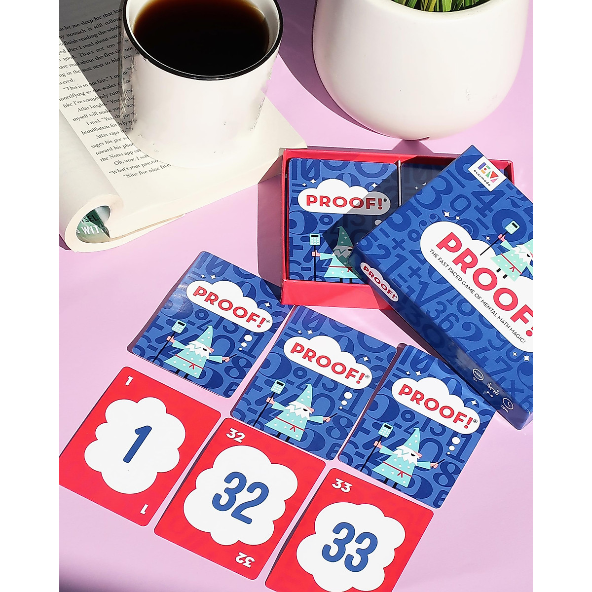 Proof! Math Game - The Fast Paced Game of Mental Math Magic - Teachers’ Choice Award Winning Educational Game, Ages 9+