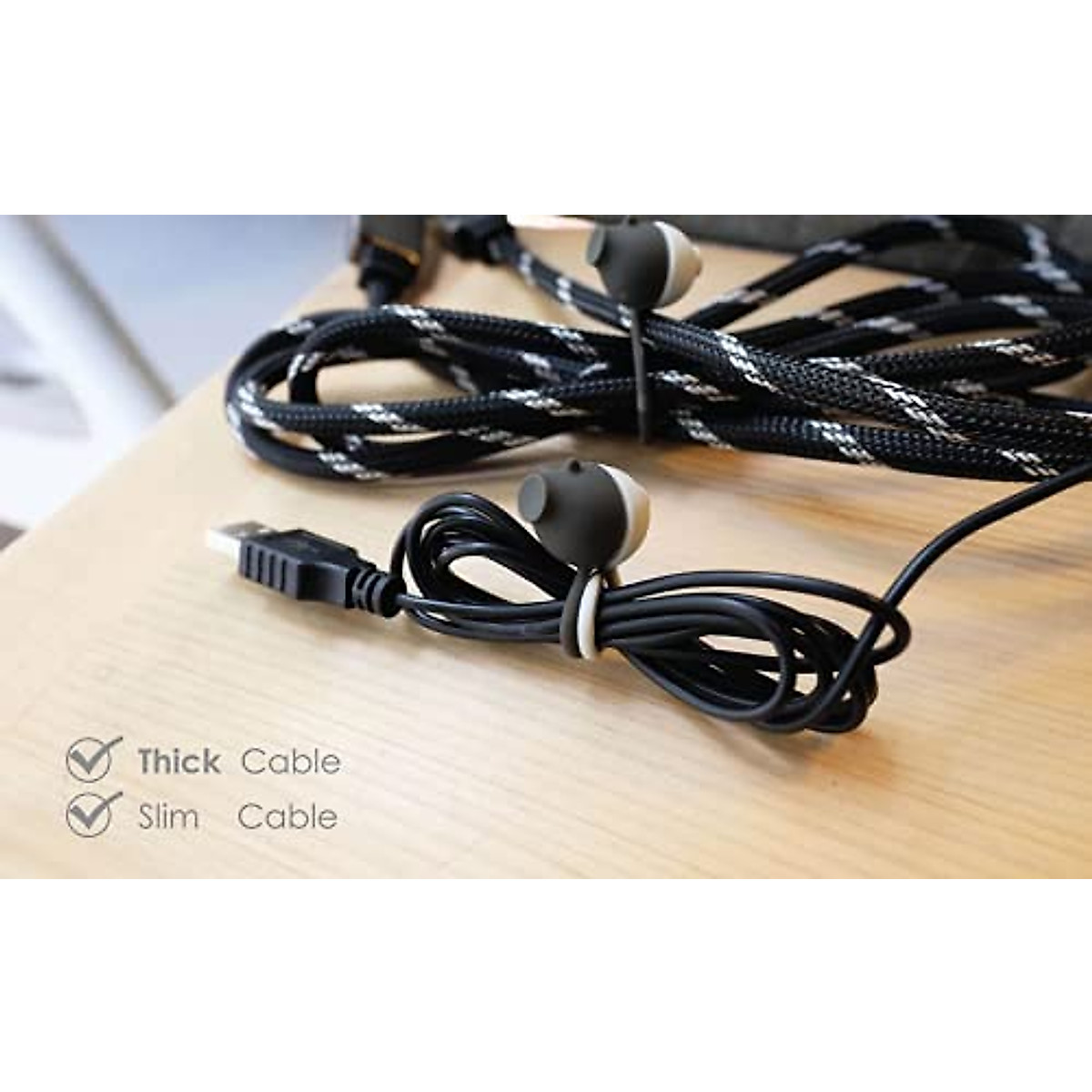 Magnetic Animal Cable Wraps - Multipurpose - Flexible and Durable - Hedgehog and Elk