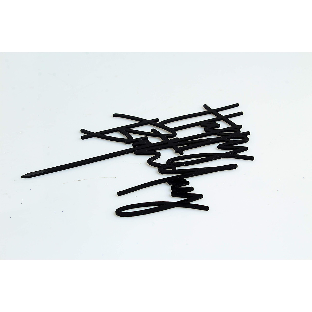 DIY Happy birthday Cake Topper Black Acrylic