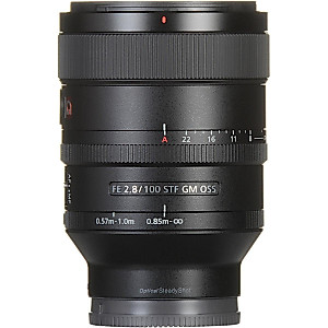 Sony SEL100F28GM 100mm f2.8 Medium-telephoto Fixed Prime Camera Lens, Black