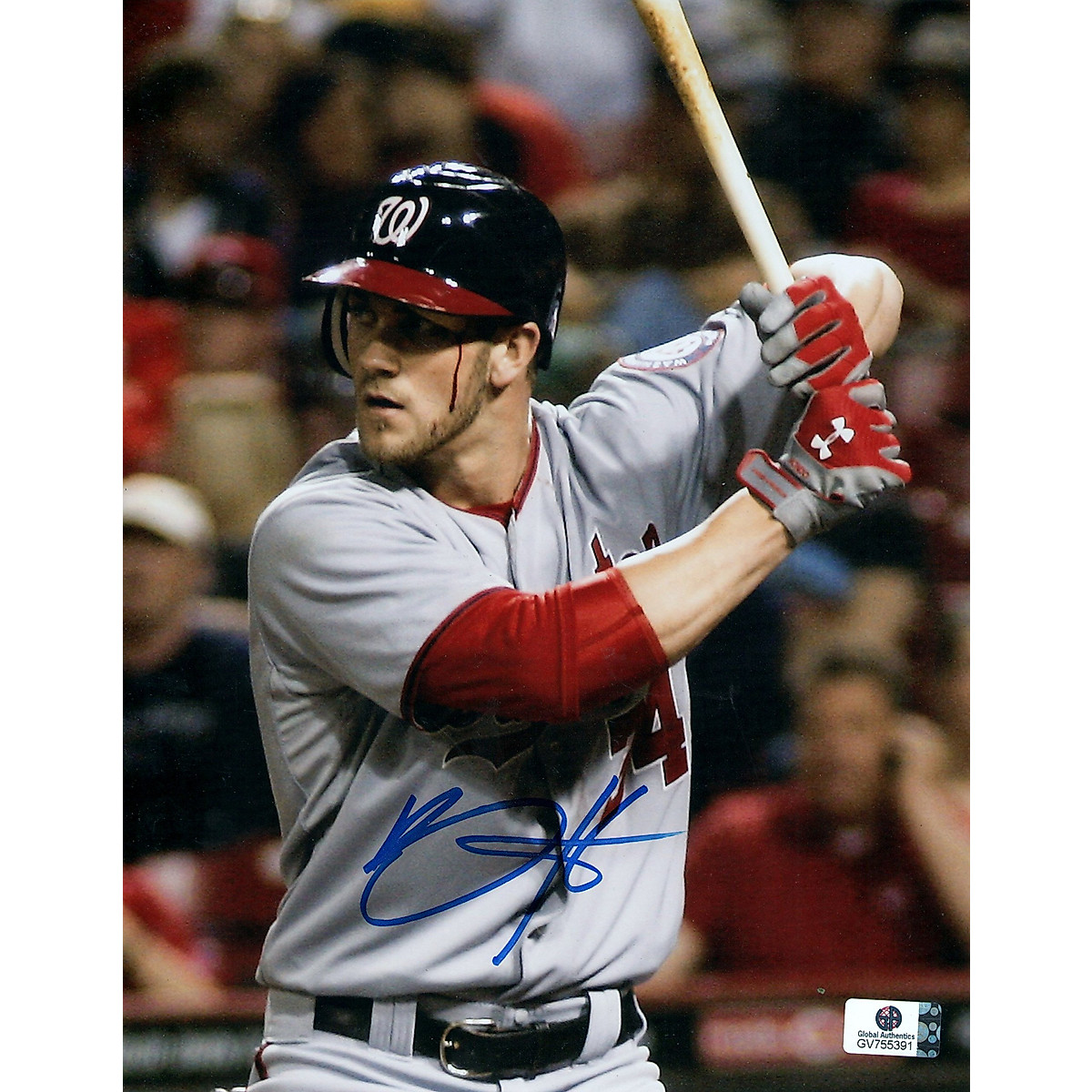 Kirkland Bryce Harper, 8 by 10 Autograph Photo on Glossy Photo Paper