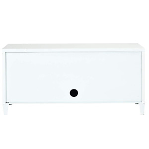 HouseinBox Office File Storage Metal Cabinet 3 Door Cupboard Locker Organizer Console Stand 3-in-1,Black (White)