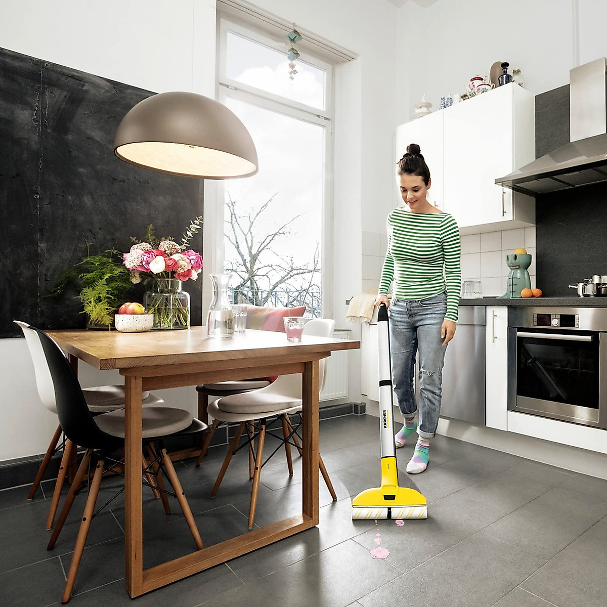 Kärcher - FC 3 Cordless Electric Hard Floor Cleaner – Perfect for Laminate, Wood, Tile, LVT, Vinyl, & Stone Flooring