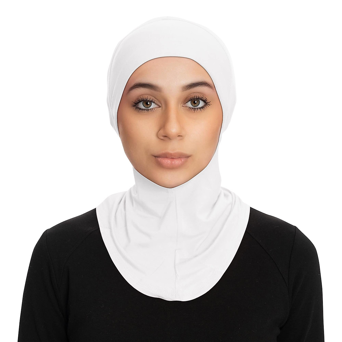 Ninja Cotton Jersey Inner Neck Under Scarf for Hijabs White