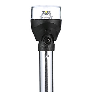 Attwood 5557-PV12A7 All-Round LED Fold Down Navigation Light Black Base, 12-Inch