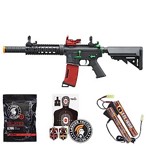 Lancer Tactical Gen 2 Christmas Limited Edition SD M4 Polymer Airsoft Gun(Battery & Charger Included)