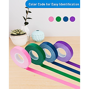 XEHAHOSH 4 Rolls Colored Duct Tape, Multi Use Water Pipe Tape, Waterproof Duct Tape, Multifunctional Tape for Handicrafts and Art, Make Use of No Residue, Easy to Tear by Hand, Great for Packaging.